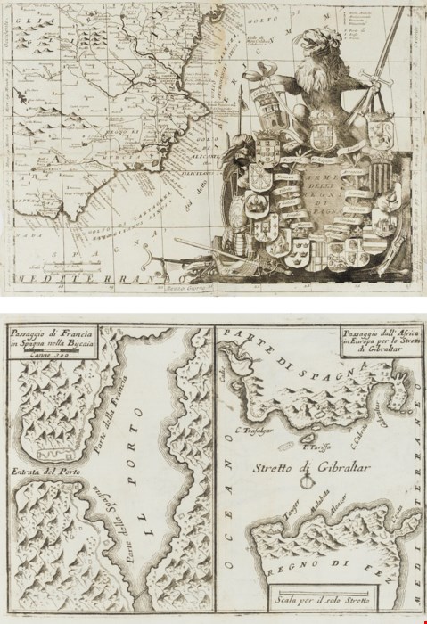 CORONELLI, Vincenzo Maria. Spagna. [?Venice: c.1706.] Oblong 2° (205 x ...